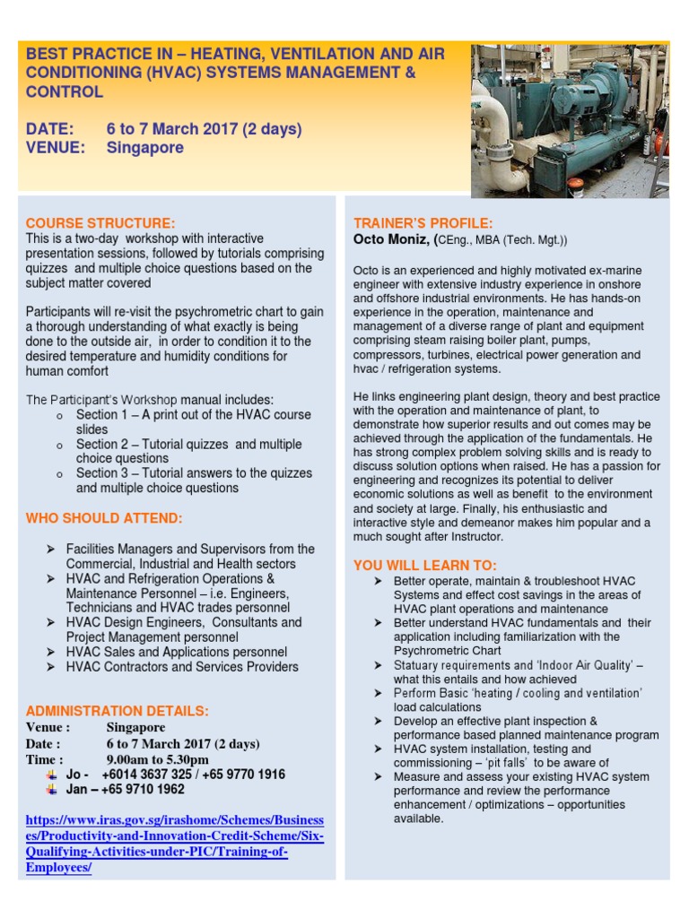 Best Practice in - Heating, Ventilation and Air Conditioning (Hvac ...