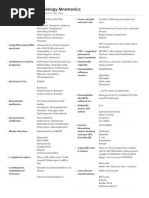Microbiology Mnemonics | PDF | Streptococcus | Prokaryote