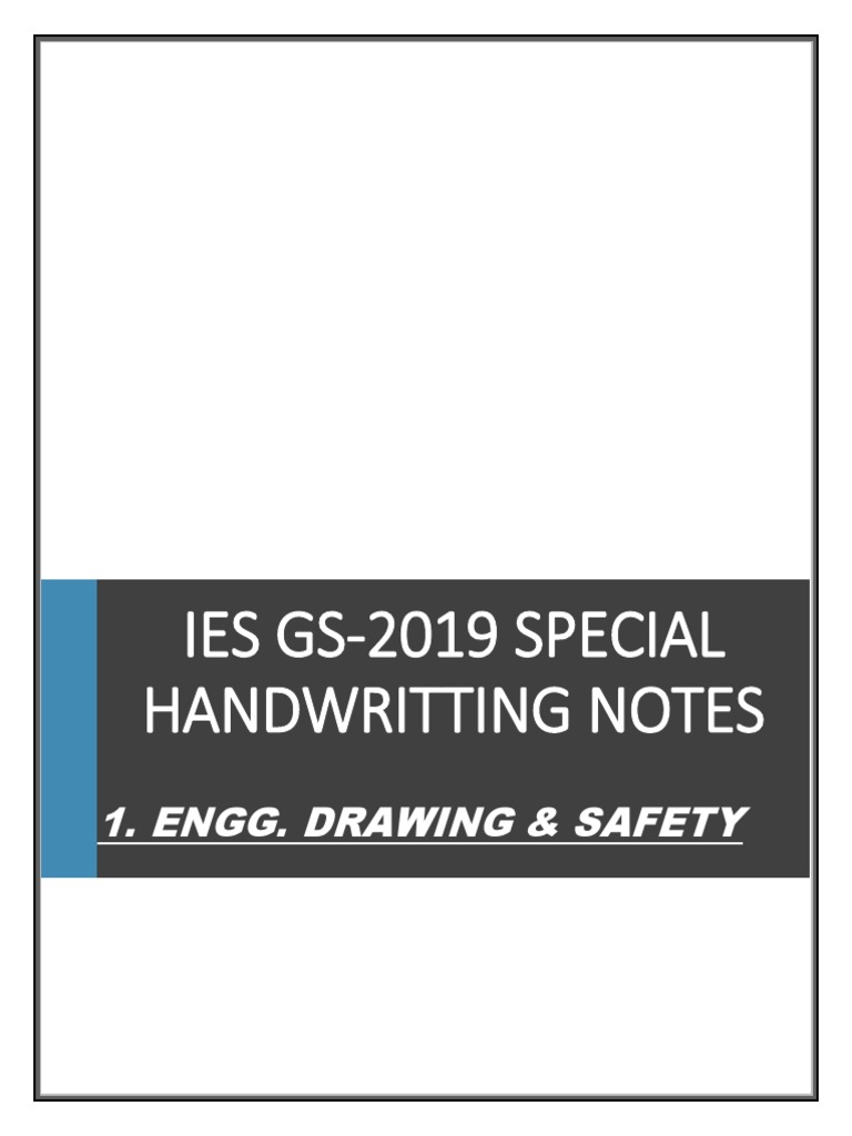 IES 2019 Engineering Drawing Notes | PDF | Technology & Engineering