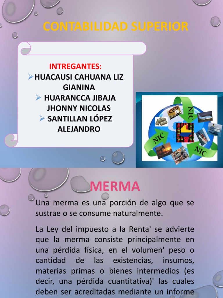 Merma (2) Conta Superior | PDF | Contabilidad | Economias