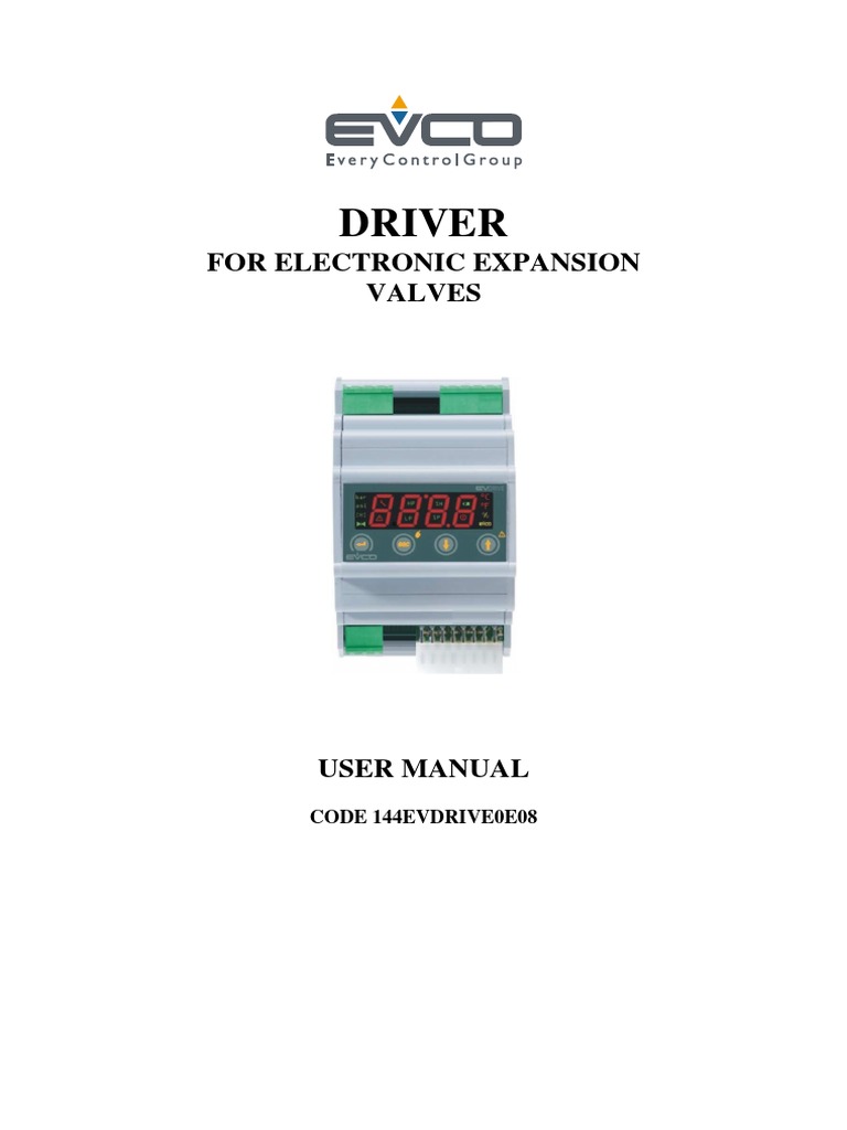 EVCO-EVDrive UserManual | PDF | Power Supply | Relay