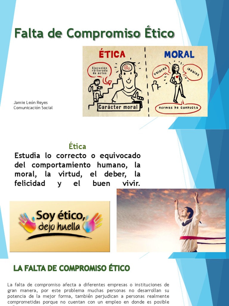 Falta de Compromiso Ético EXPOSICION