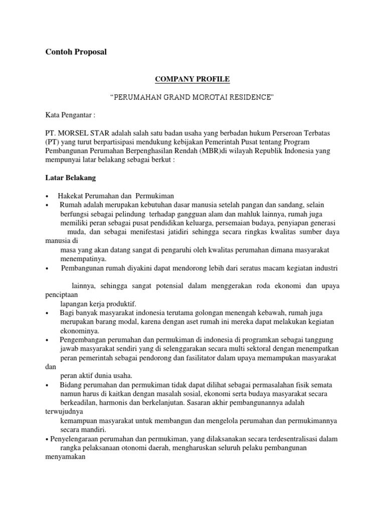 Contoh Proposal | PDF