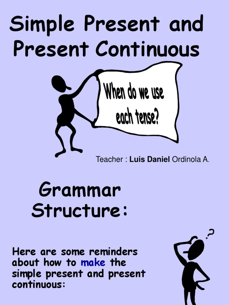 Simple PRESENT Vs Present CONTINUOUS | PDF | Verb | Syntactic Relationships