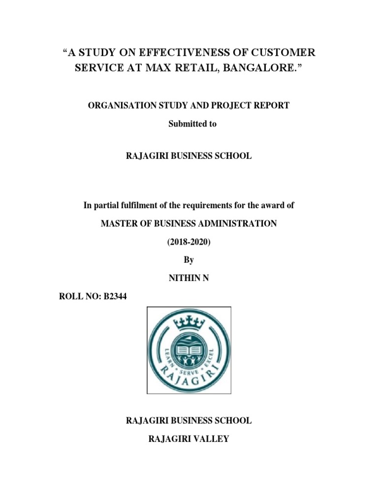 Internship Report | PDF | Retail | Fashion