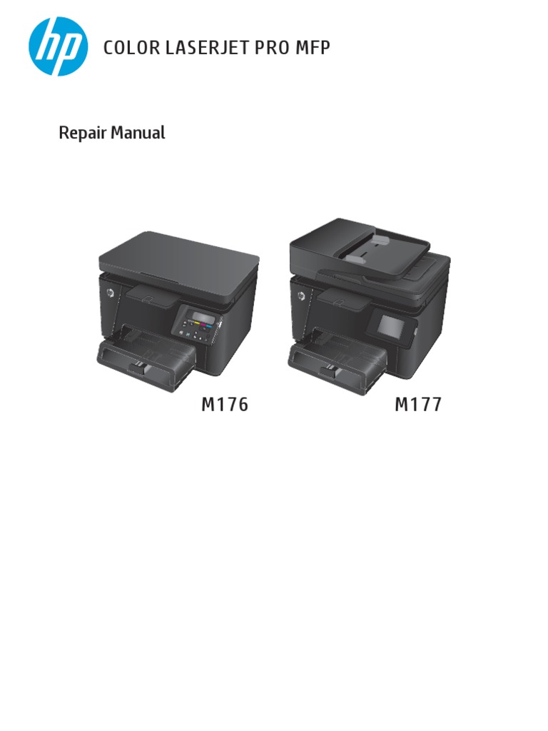 MFP M176/M177 Repair Manual | PDF | Image Scanner | Office Equipment