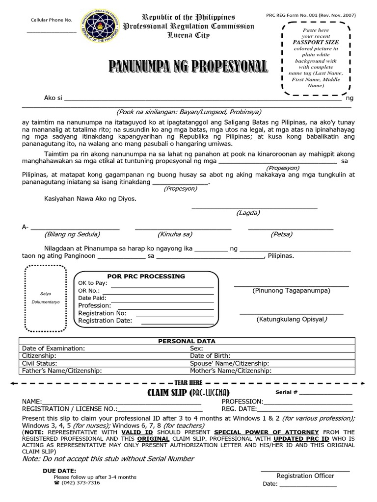 Oath Form Various PDF | PDF | Government And Personhood | Government