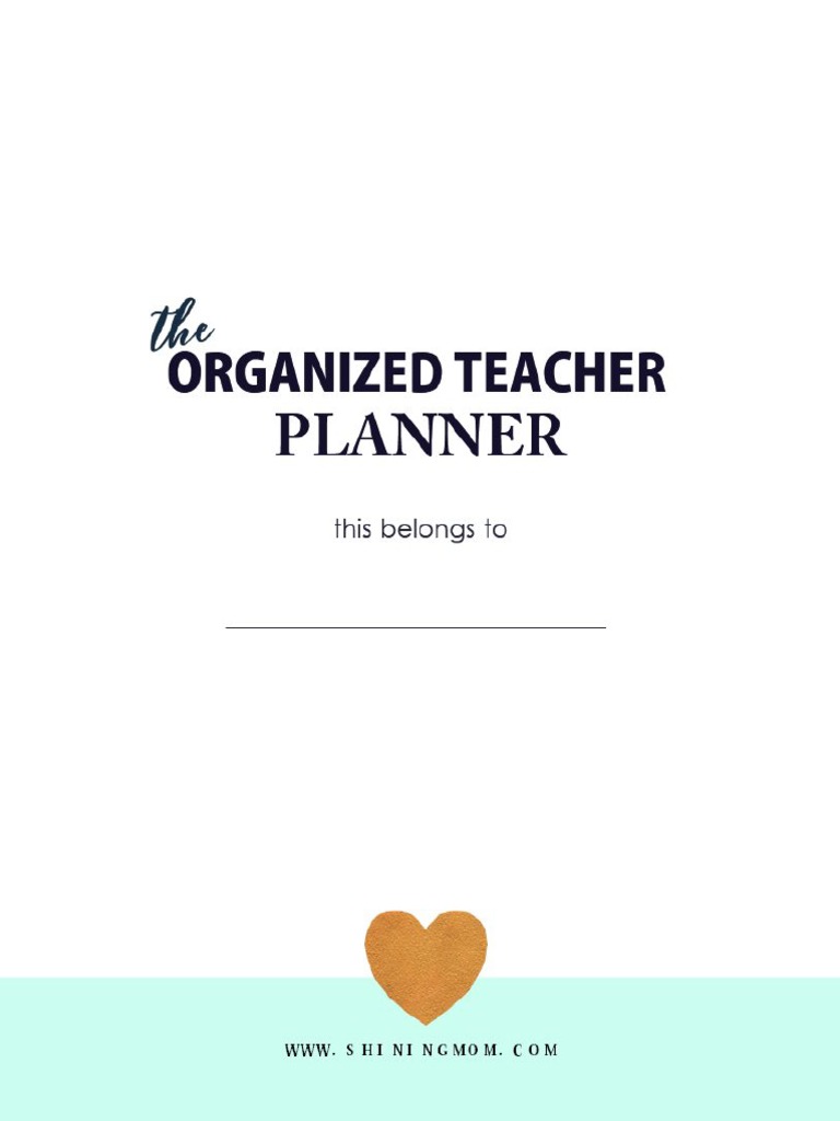Teacher Planner | PDF