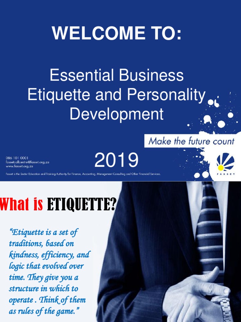 Business Etiquette Essentials Guide | PDF | Etiquette | Sweater