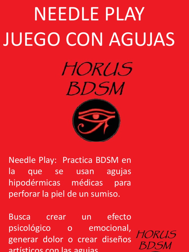 Introducción al Needle Play BDSM | PDF | Especialidades Medicas | Medicina