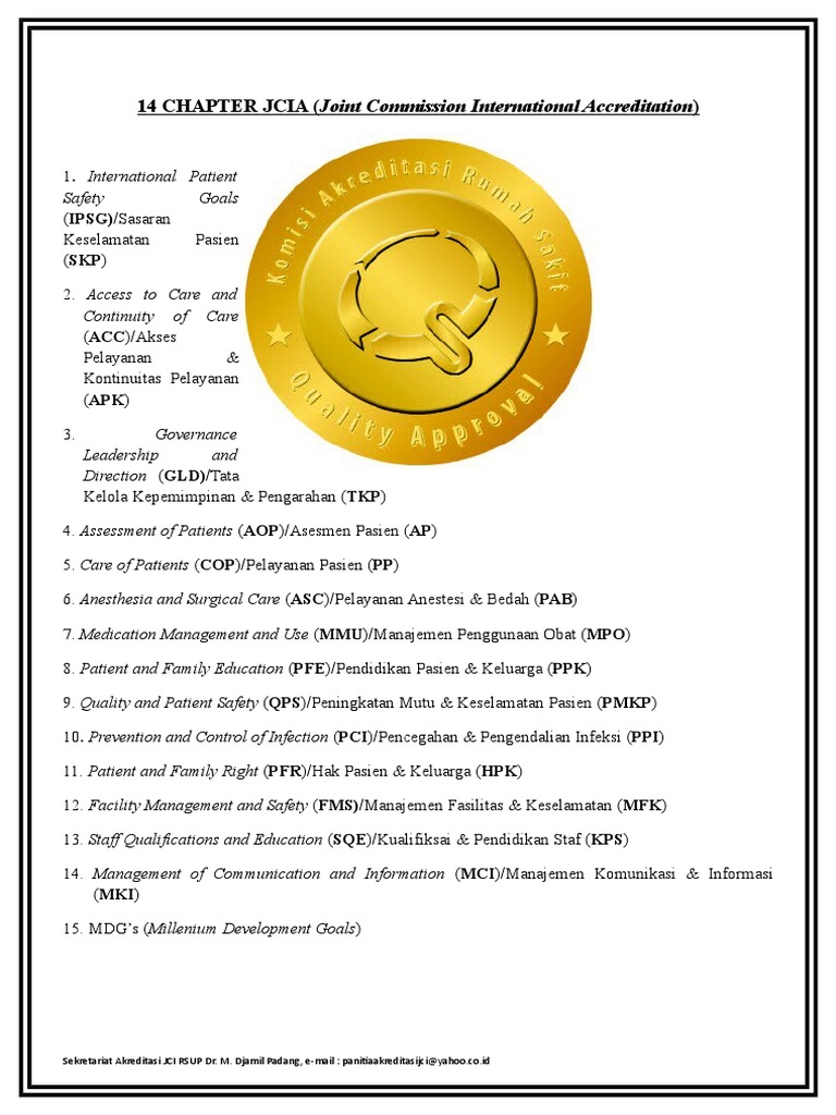 Overview of JCIA's 14 Chapters | PDF