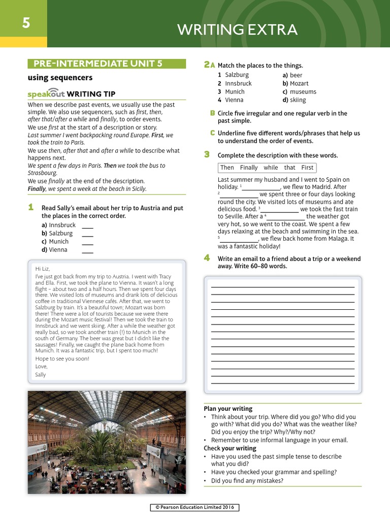 Speakout Writing Extra Pre-Intermediate Unit 5 PDF | PDF | Vienna