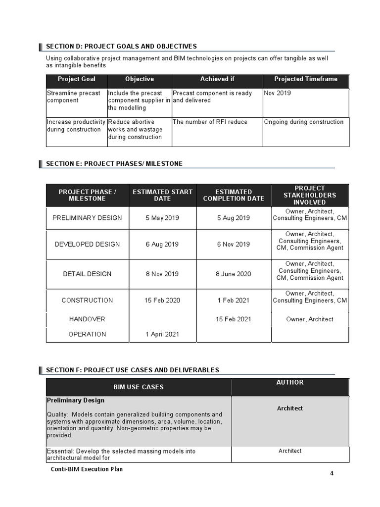 BEP Pages 5 16 | PDF | Autodesk Revit | Building Information Modeling
