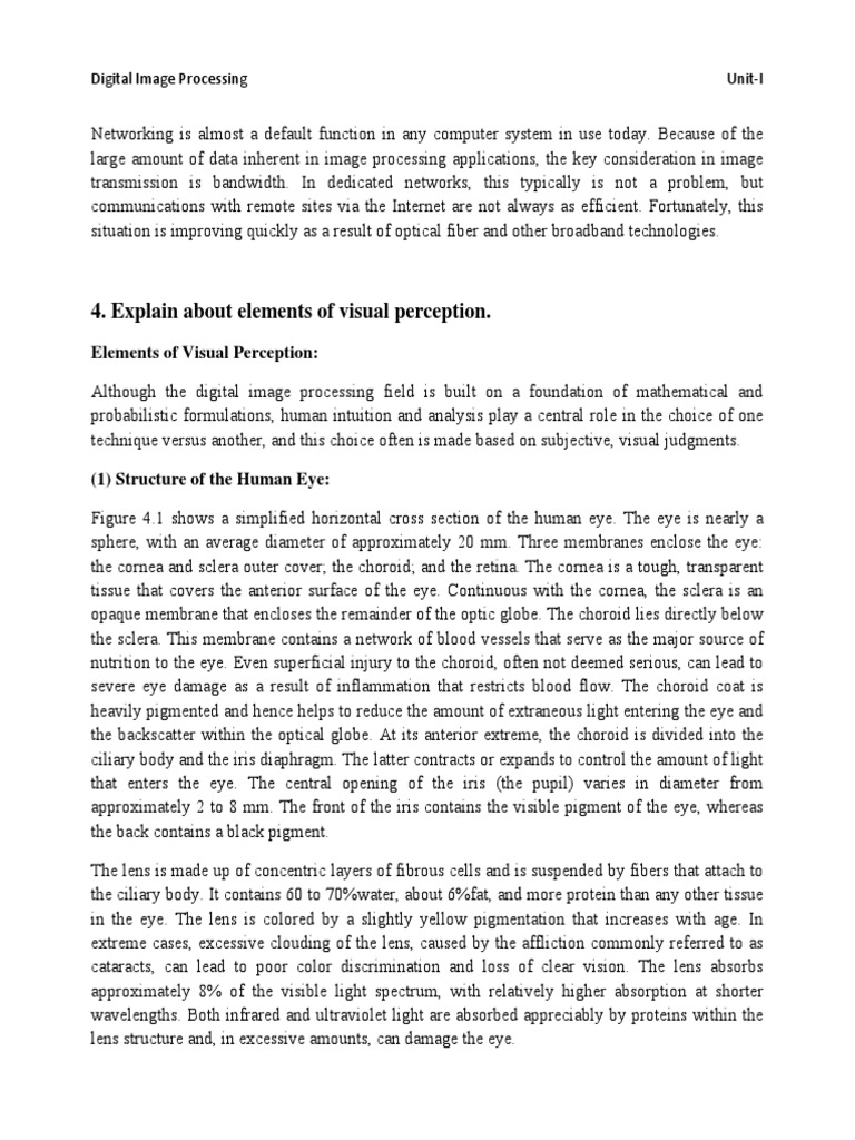 Explain About Elements of Visual Perception | PDF | Human Eye | Eye
