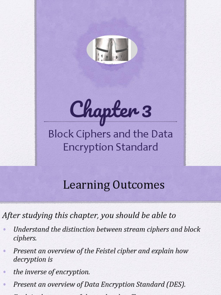 Block Ciphers and The Data Encryption Standard | PDF | Cryptography | Cipher