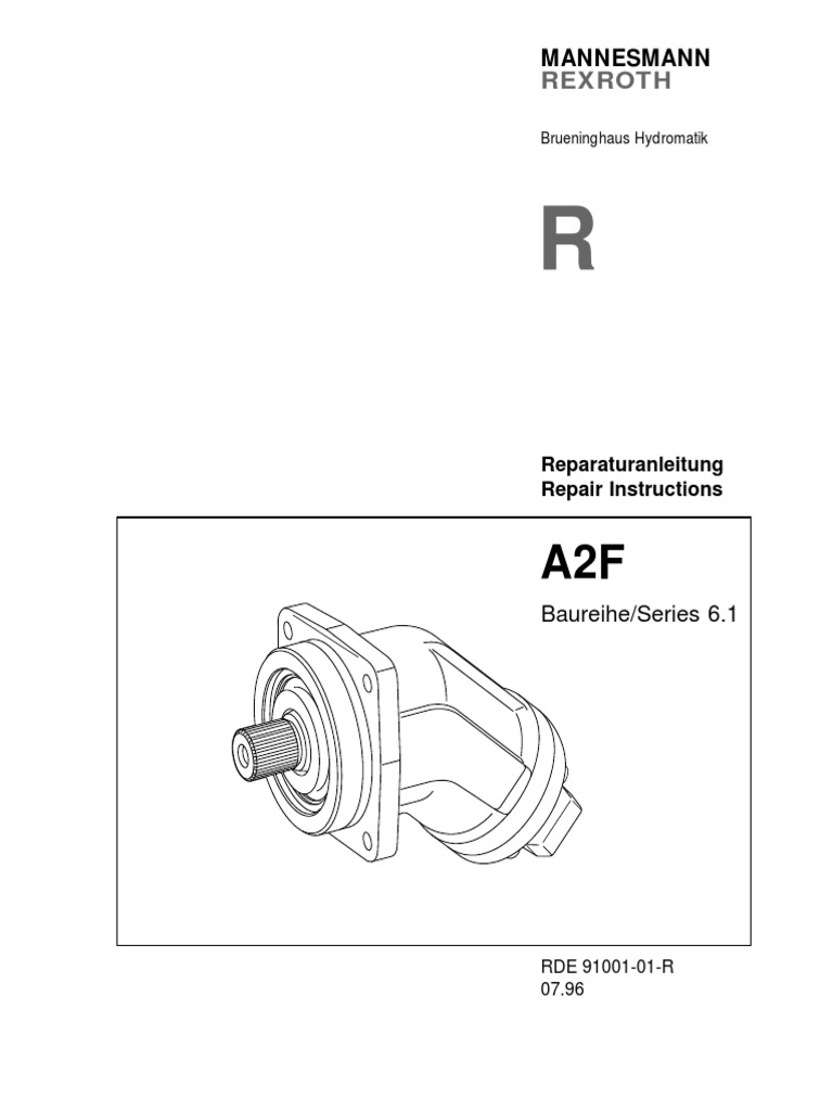 Mannesmann Rexroth A2F Repair Instructions | PDF