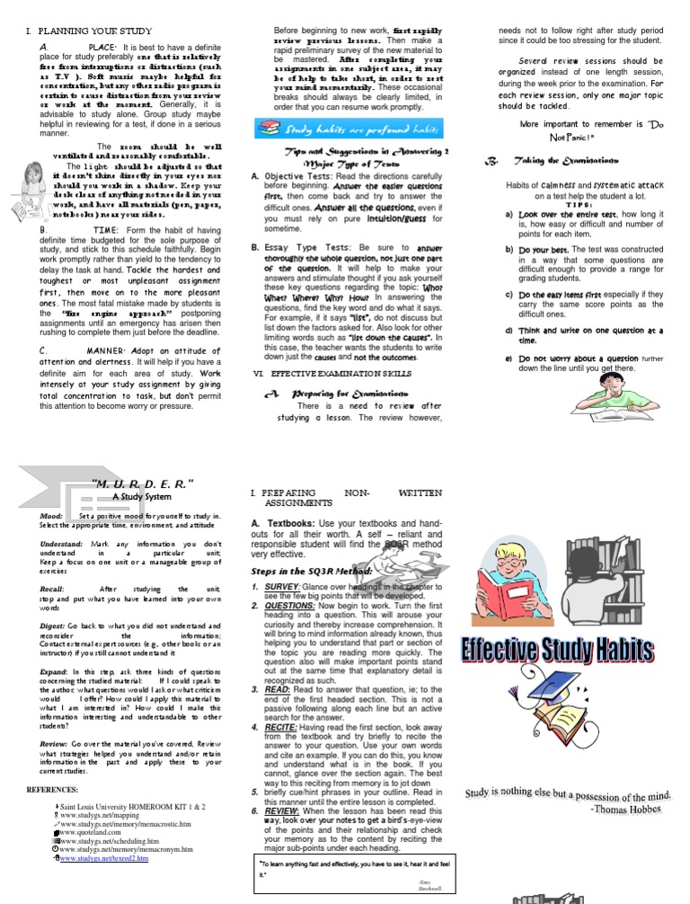 Effective Study Habits Guide | PDF | Attention | Curiosity
