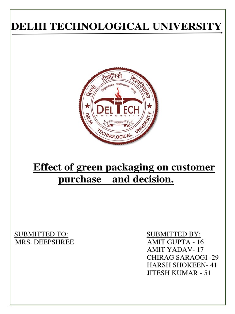 Green Packaging | PDF | Packaging And Labeling | Business