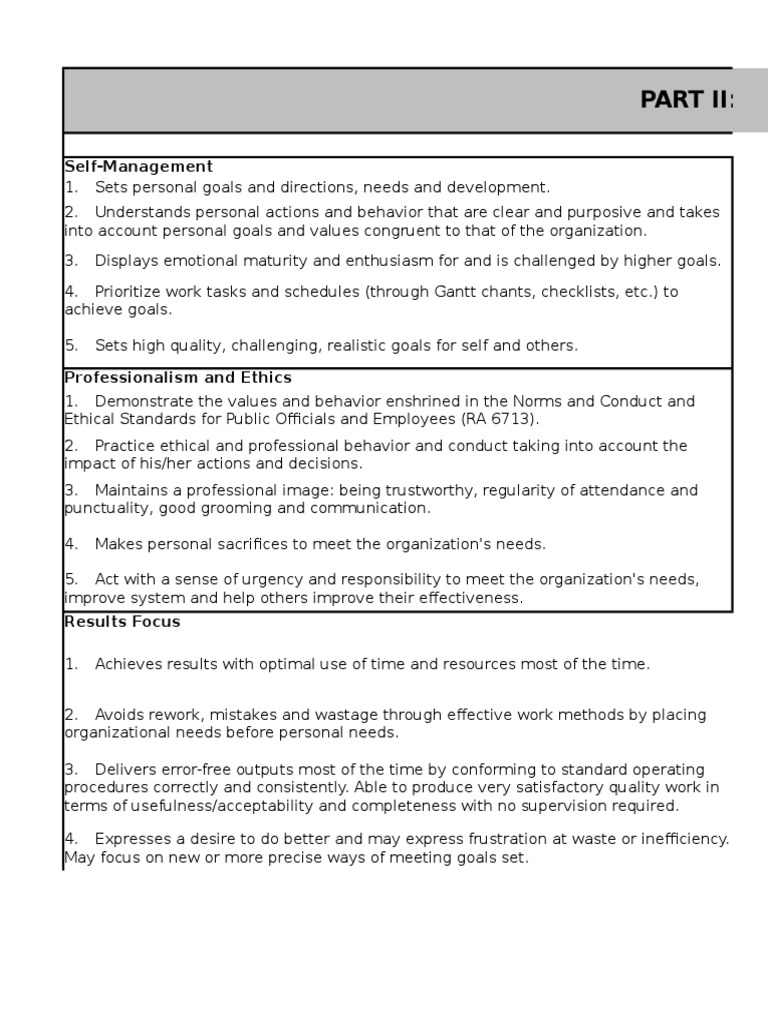 Part 2 Competencies - Ipcrf 2018-2019 | PDF | Competence (Human ...