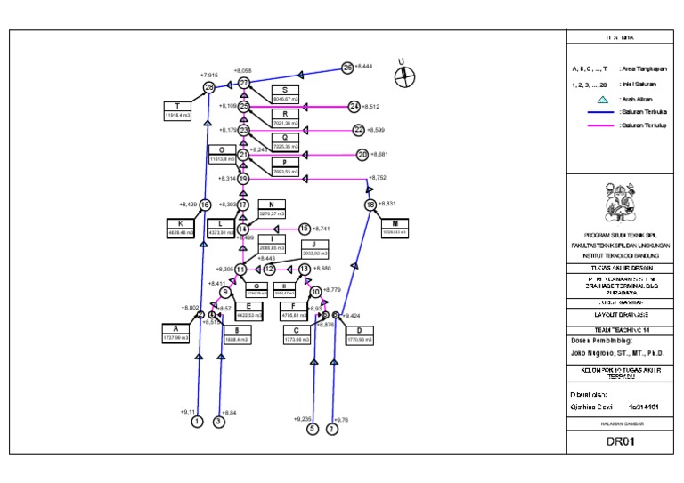 Dr01 - Layout Drainase | PDF