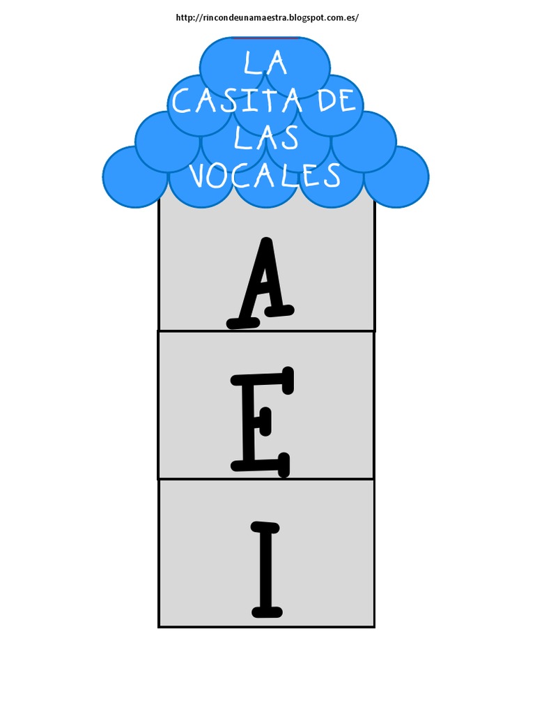 La Casita de Las Vocales MAYÚSCULAS - SÍLABAS PDF | PDF