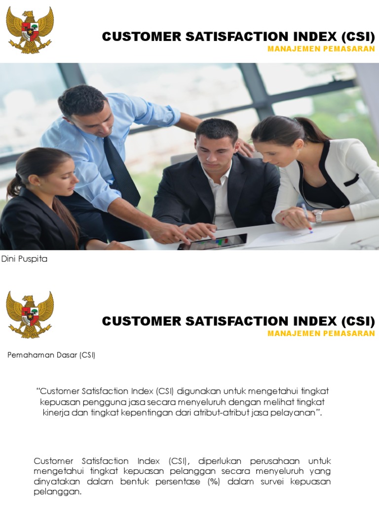 Customer Satisfaction Index Csi Model 2 | PDF