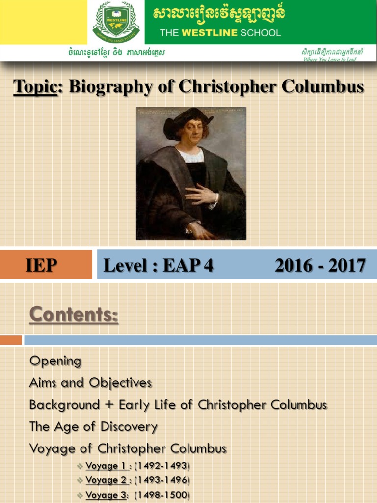 Christopher Columbus | PDF