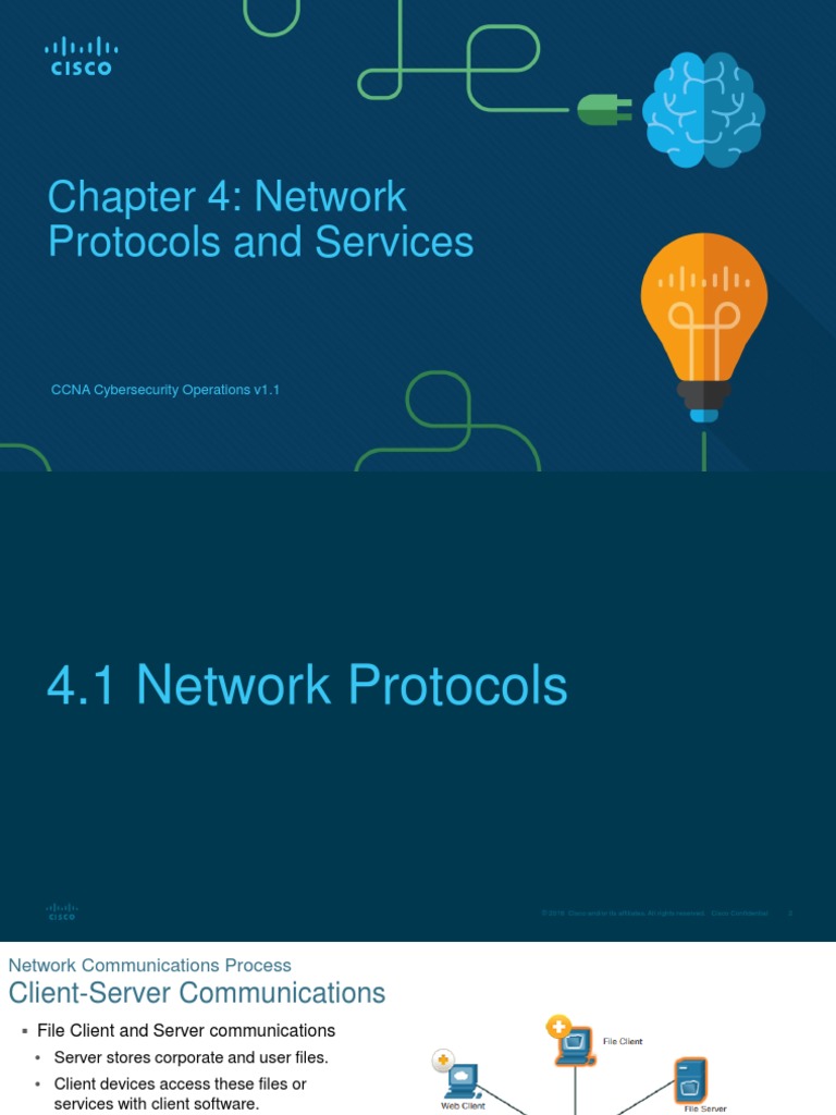 Chapter 4: Network Protocols and Services: CCNA Cybersecurity Operations v1.1 | PDF | Domain ...