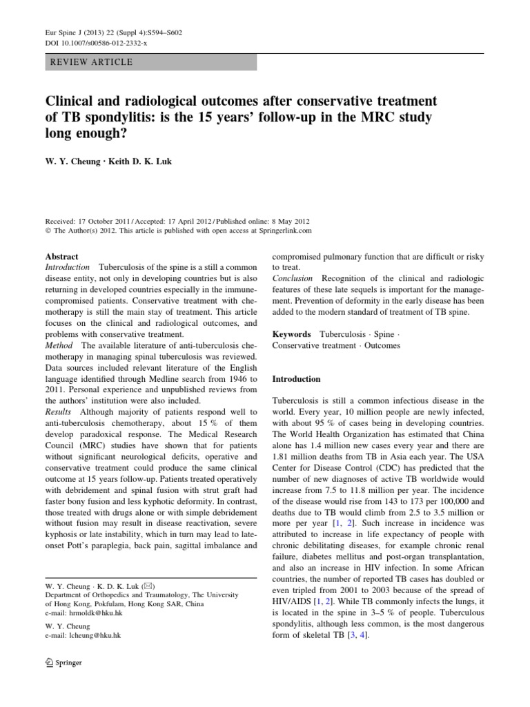 Ijcmr 1880 v1 | PDF | Tuberculosis | Vertebral Column