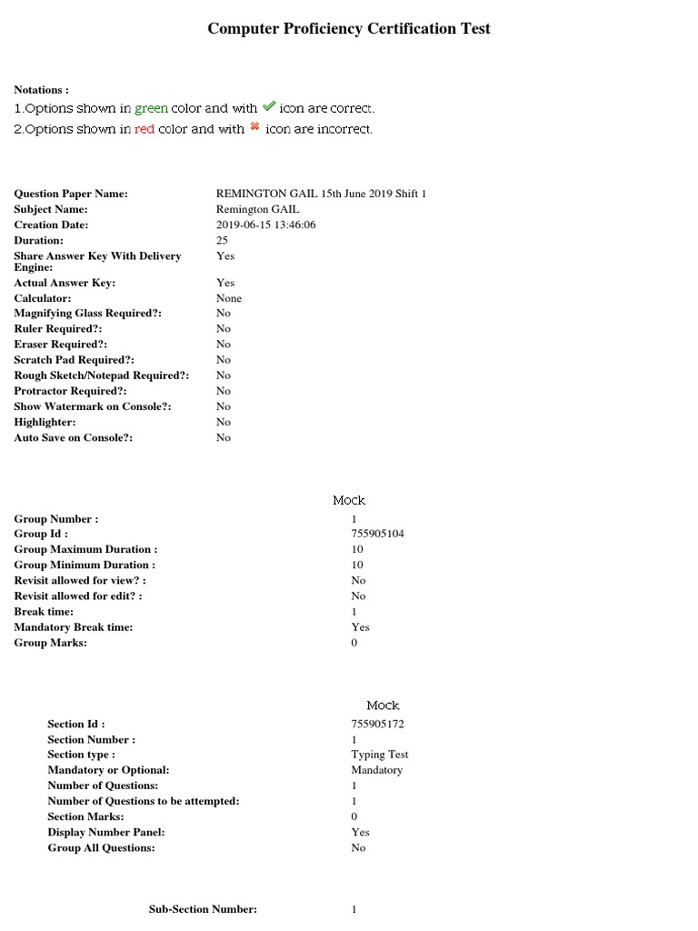 Hindi Typing Test Certification Details | PDF | Computer Keyboard ...