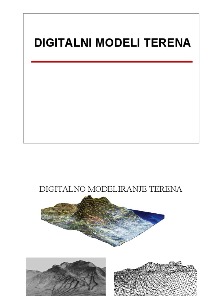 Digitalni Model Reljefa | PDF