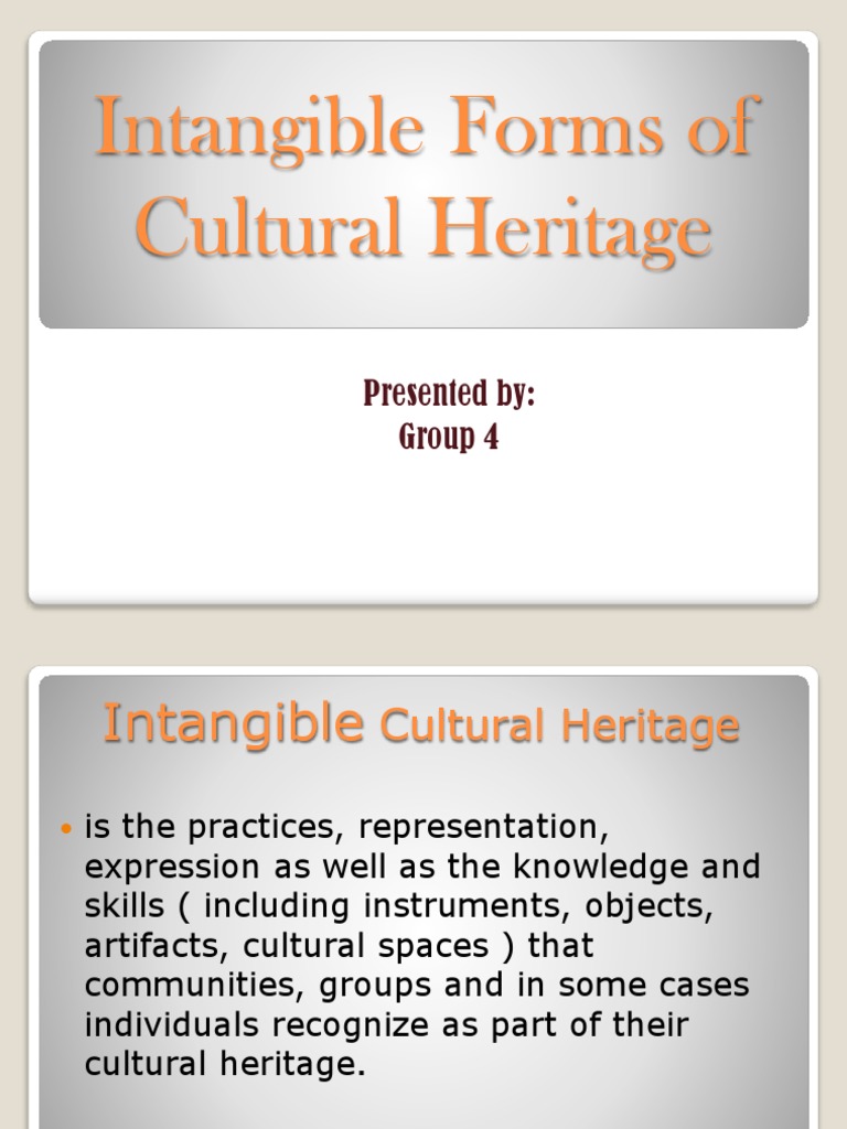 Understanding Intangible Heritage | PDF | Cultural Heritage | Museology