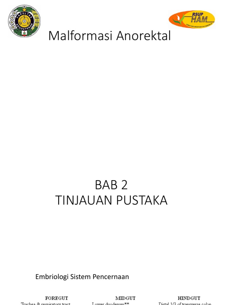 Atresia Ani (Malformasi Anorektal) | PDF