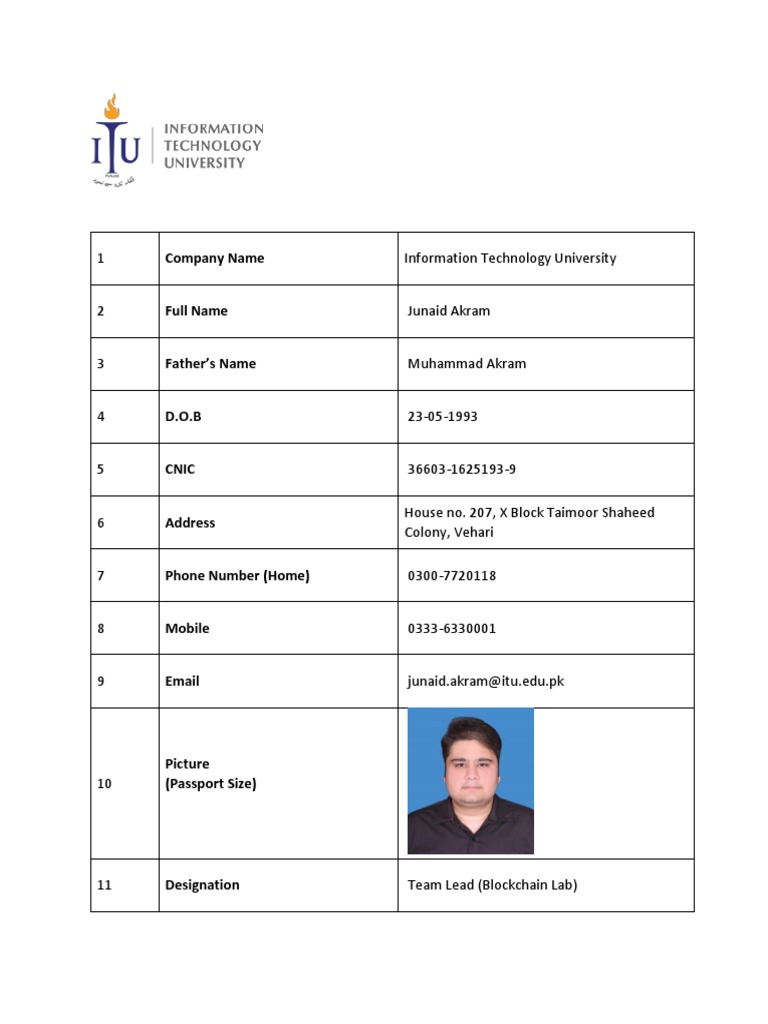 Access Card Form | PDF