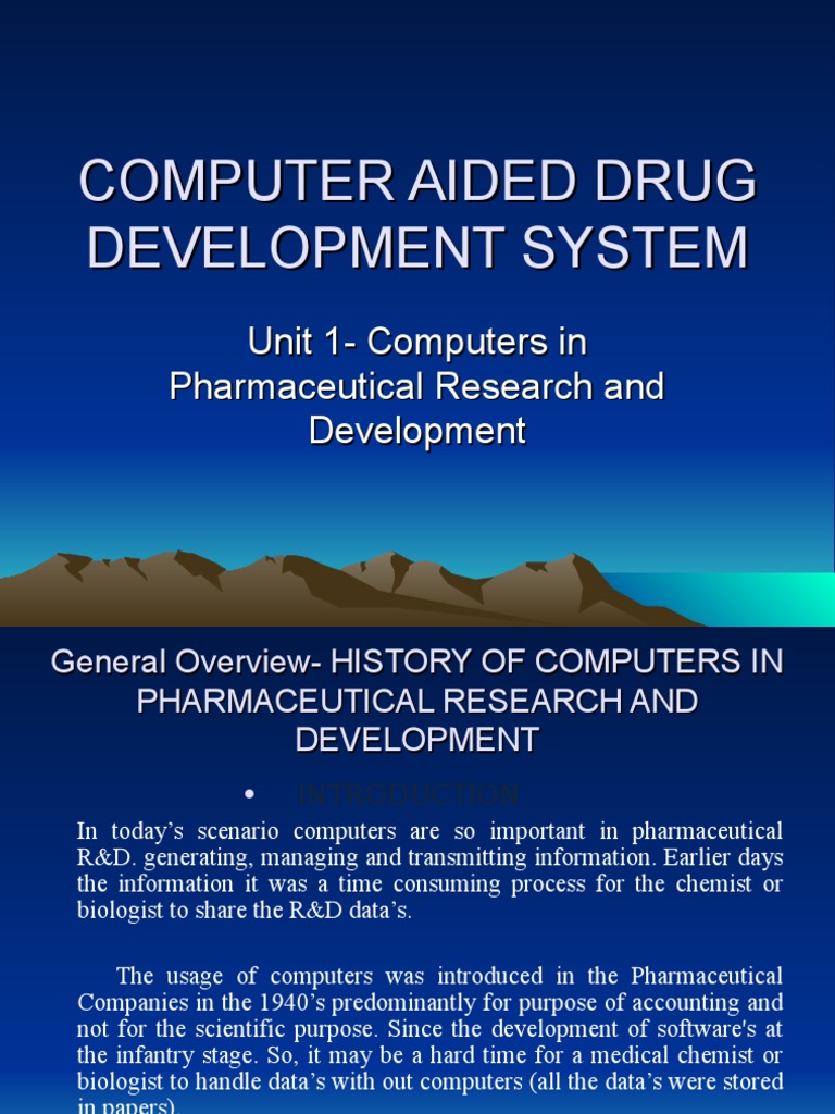 Computer Aided Drug Development System-Edited Venkatesh | PDF ...