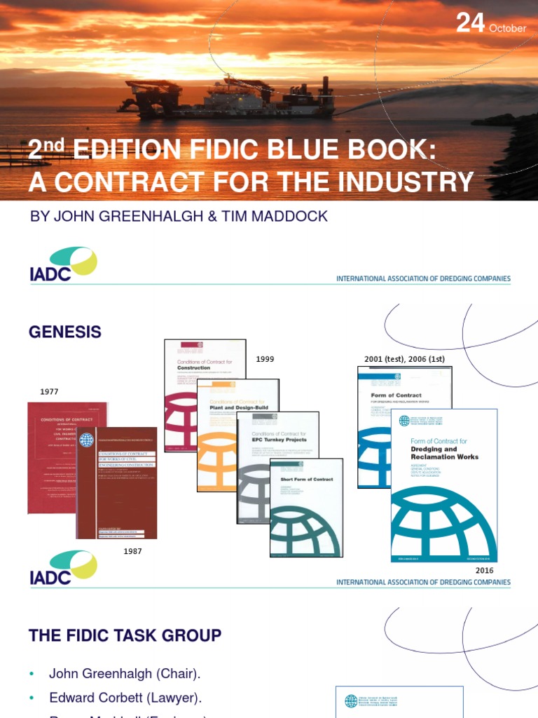 FIDIC Blue Book 2nd Edition - IADC Workshop | Download Free PDF ...