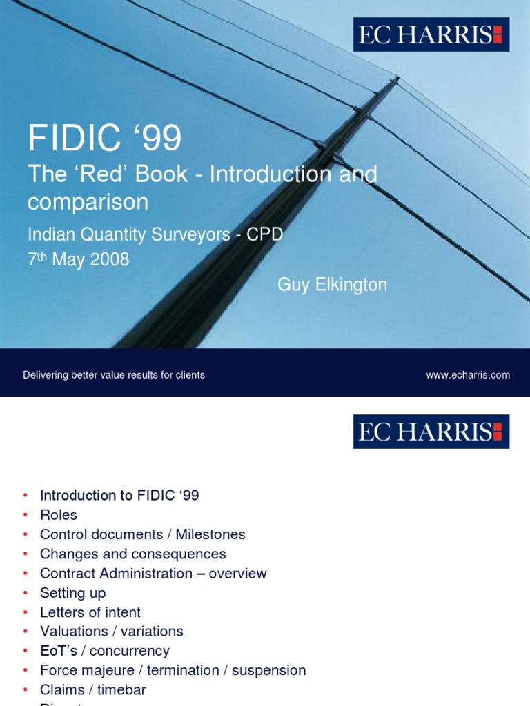 FIDIC RED BOOK History and Comparison | PDF | Arbitration | Present Value