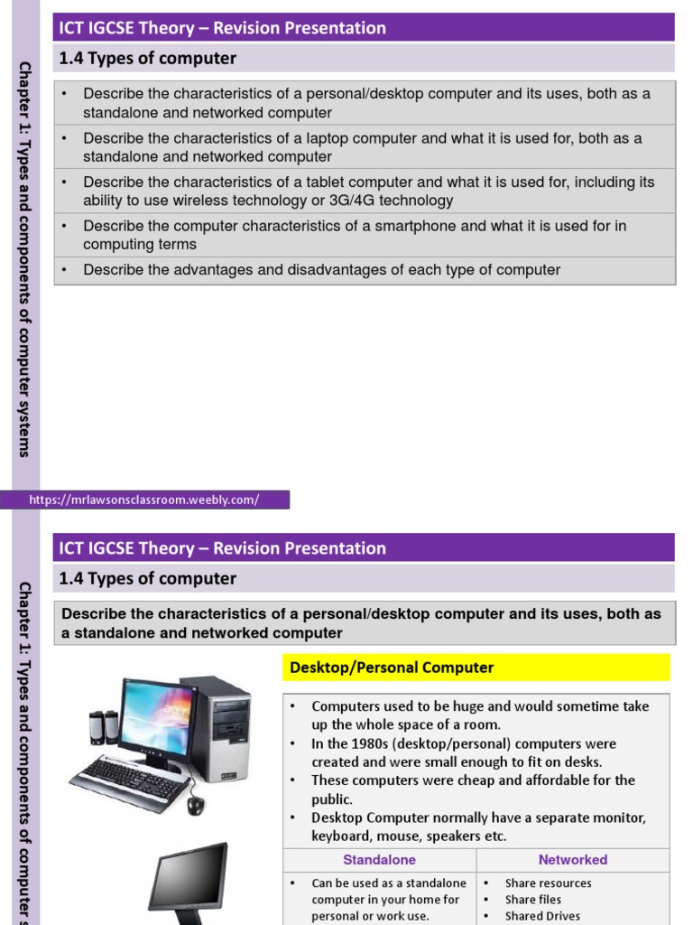 1.04 Types of Computer PDF | PDF | Personal Computers | Laptop