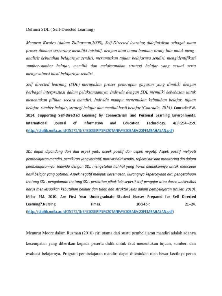 Definisi SDL | PDF | Karier & Perkembangan
