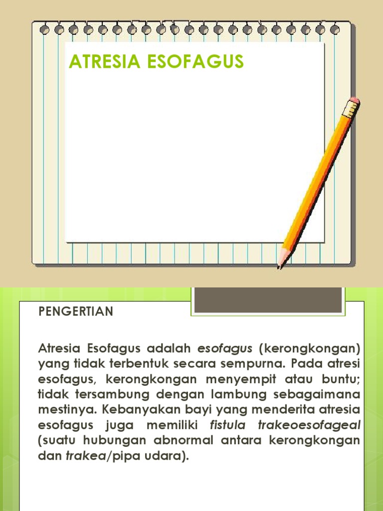 ATRESIA ESOFAGUS PADA BAYI | PDF