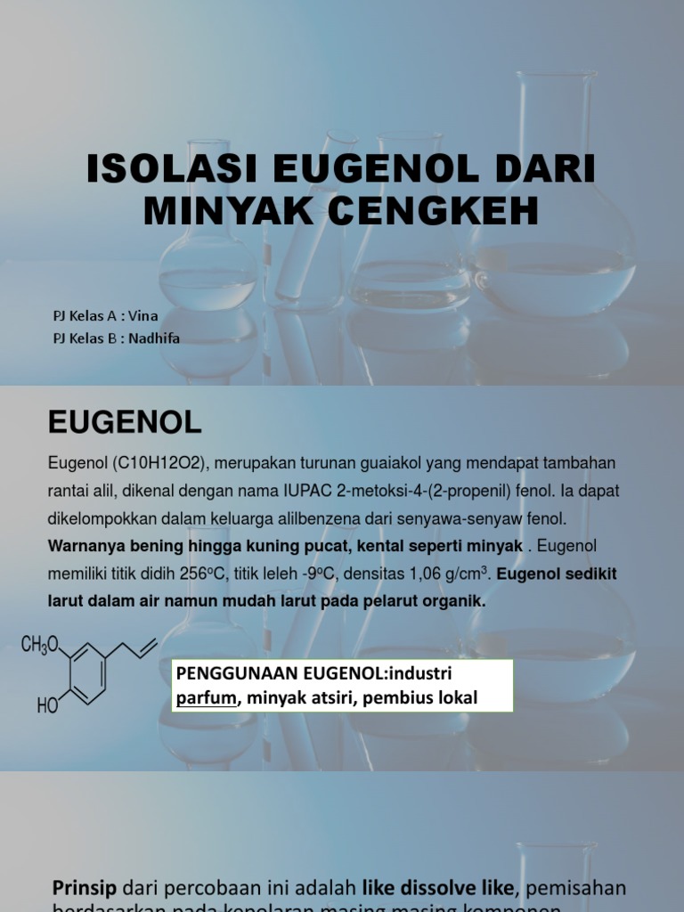 Isolasi Eugenol Dari Minyak Cengkeh | PDF
