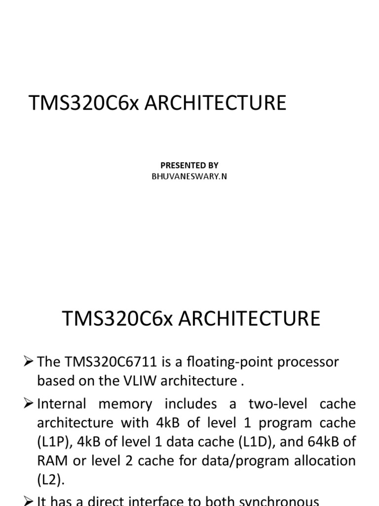 c6x Architecture | PDF | Cpu Cache | Electronic Design