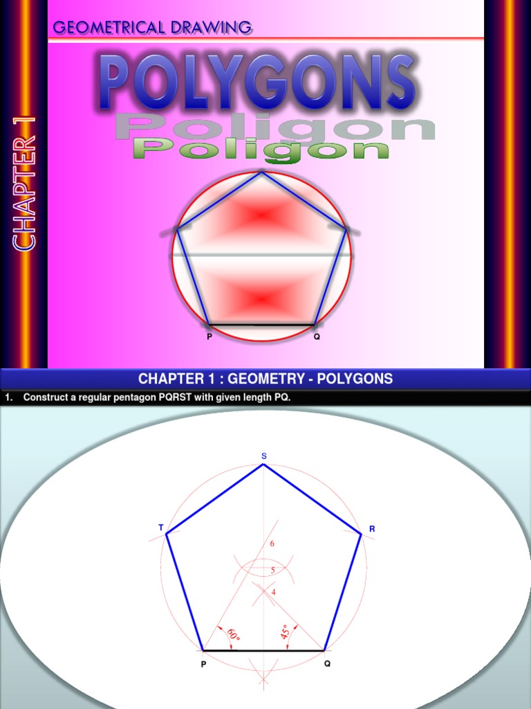 Poligon Lukisan Kejuruteraan TIngkatan 4 | PDF | Polygon | Geometric ...