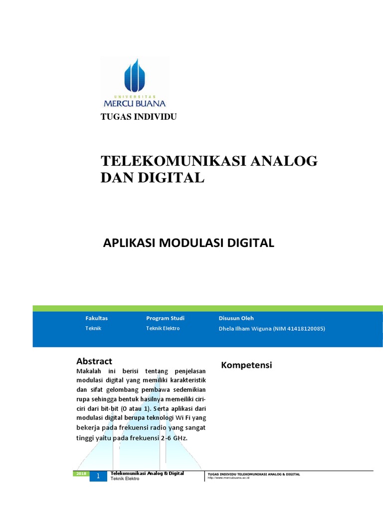 Aplikasi Modulasi Digital | PDF