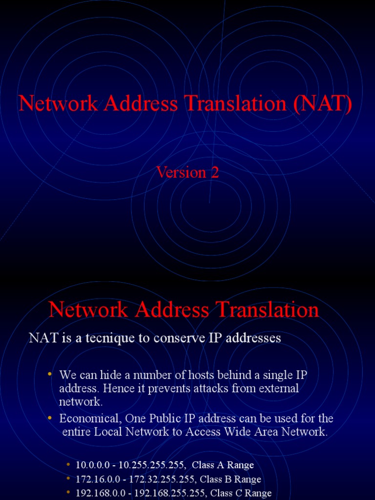 An Overview of Network Address Translation (NAT) Techniques and their ...