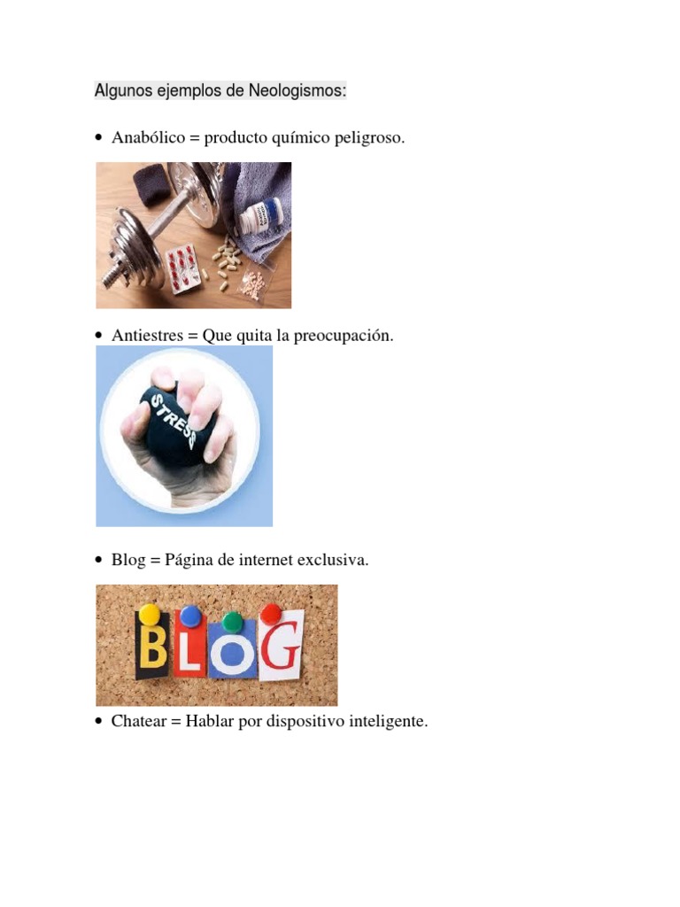 Ejemplos de Neologismos | PDF