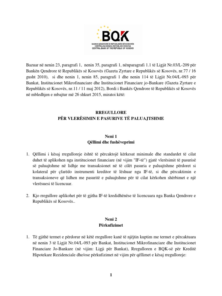 Rregullore Per Vleresimin e Pronave | PDF