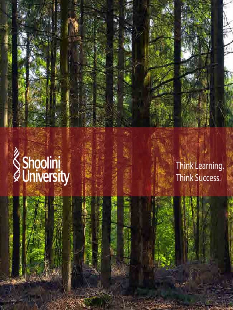 Shoolini University Brochure 2019 PDF | PDF | Doctorate | University