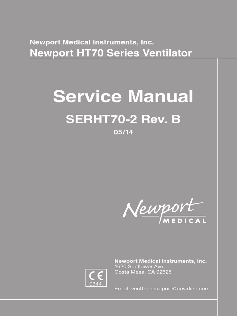 Newport HT-70 Ventilator - Service Manual PDF | PDF | Power Supply ...