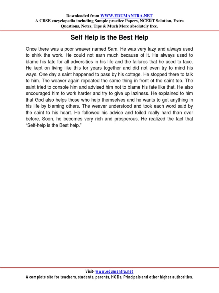 Self Help Is The Best Help | PDF